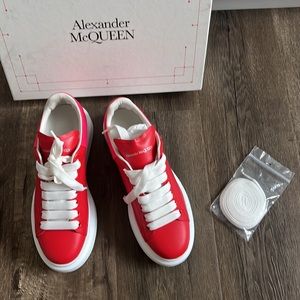 Alexander McQueen | Shoes | New Alexander Mcqueen Poppy Red Sneakers ...